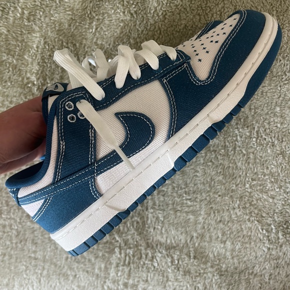 Shoes | Industrial Blue Sashiko Dunk Lows | Poshmark